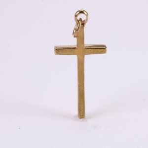 Simple 25 Mm Long Gold Cross Necklace Together With 18 Inch Long Chain ...