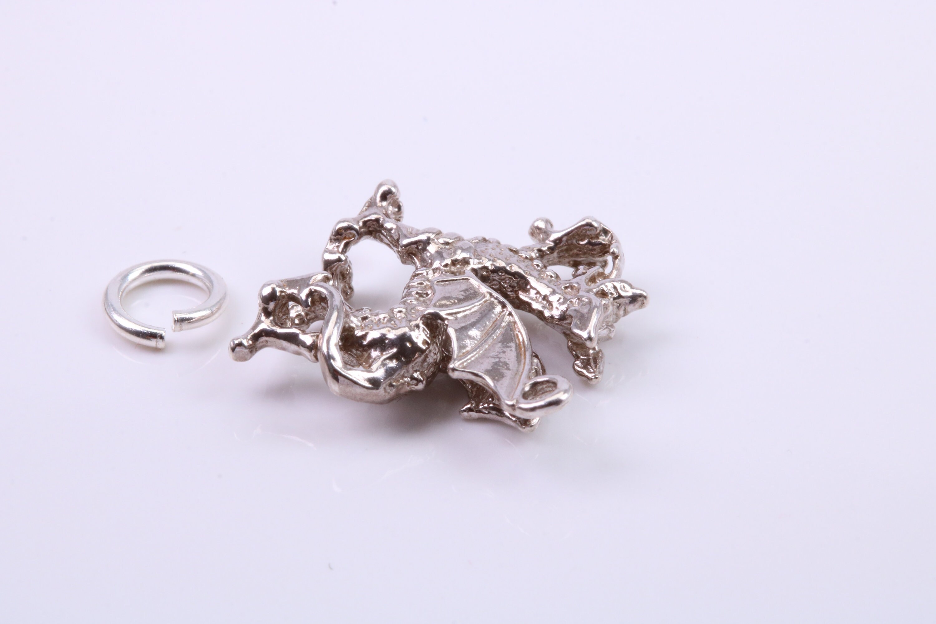 Welsh Dragon Charm, Traditional Charm, Made From Solid 925 Grade ...