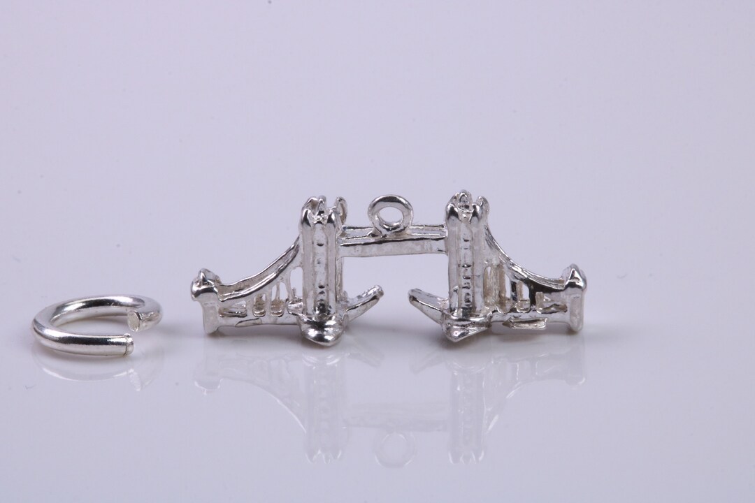 Iconic London Bridge Charm, Traditional Charm, Made From Solid 925 ...