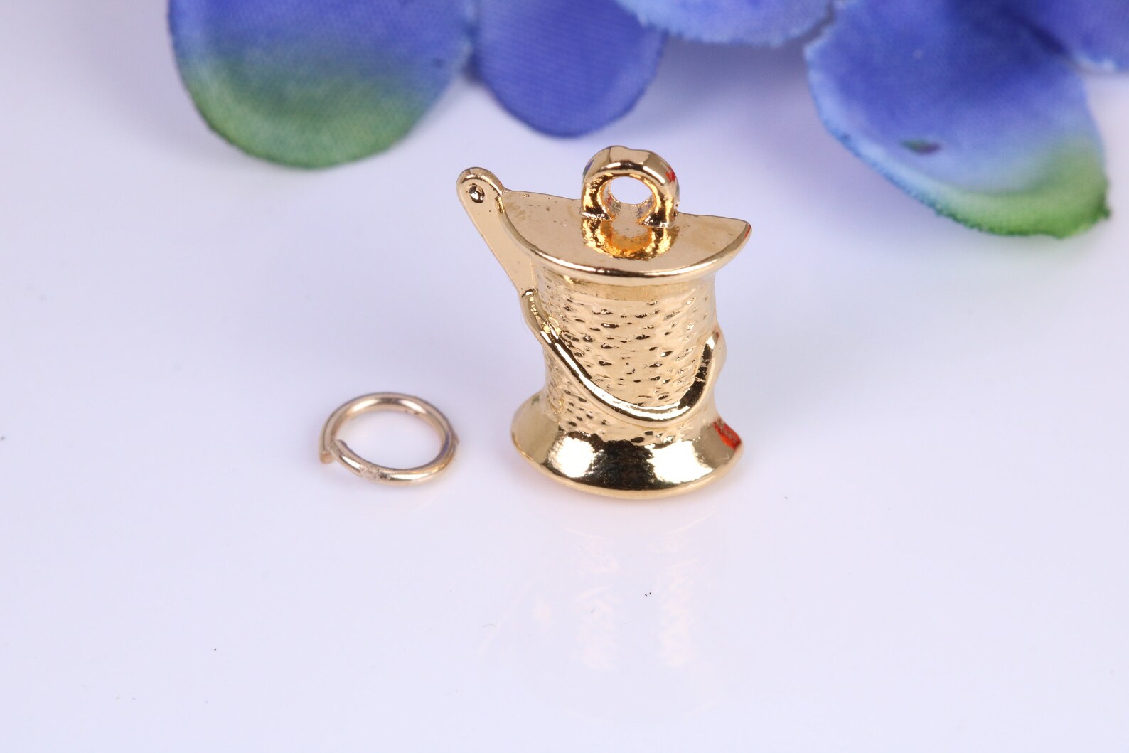 Ice Bucket Charm, Traditional Charm, Made From Solid Cast Yellow Gold ...