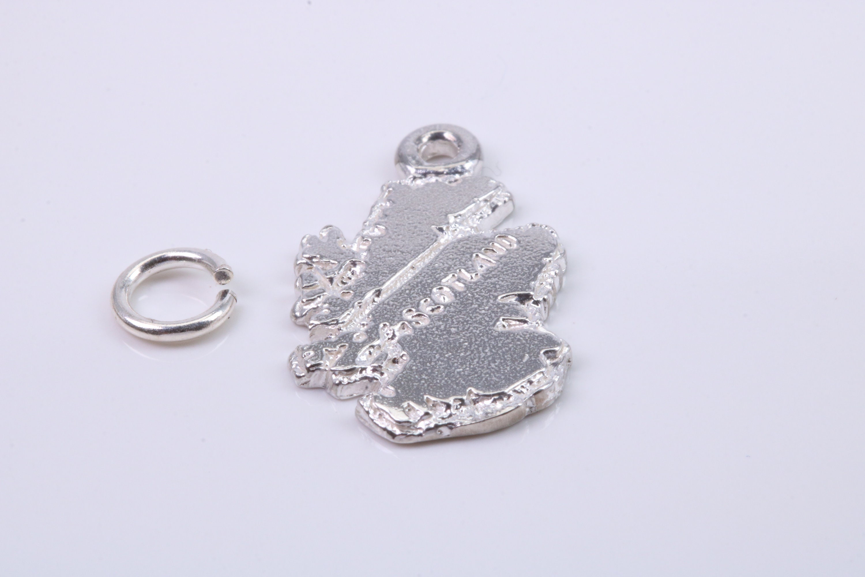 Map of Scotland Charm Traditional Charm Made From Solid 925 - Etsy