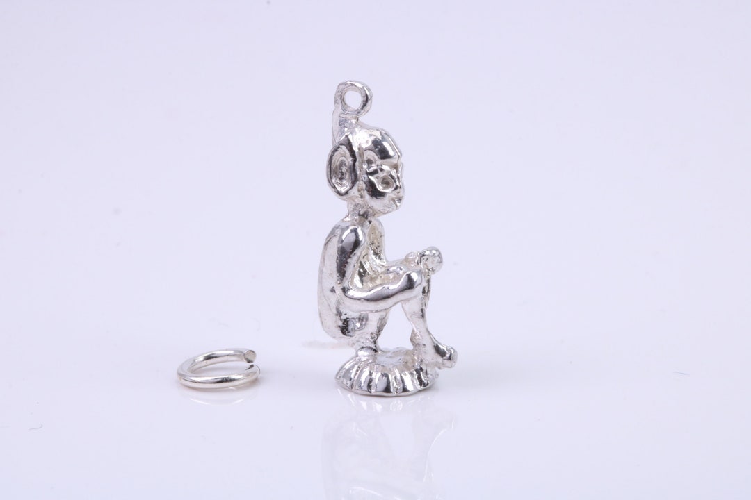 Elf Charm, Traditional Charm, Made From Solid 925 Grade Sterling Silver ...
