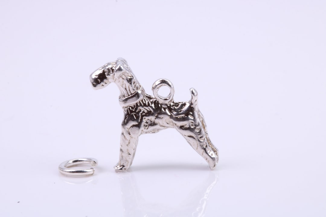 Schnauzer Dog Charm, Traditional Charm, Made From Solid 925 Grade ...