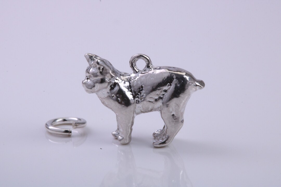 Manx Cat Charm, Traditional Charm, Made From Solid 925 Grade Sterling ...