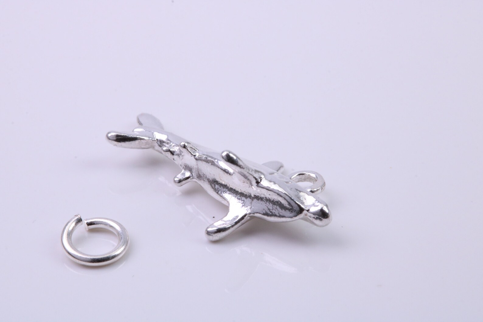Shark Charm, Traditional Charm, Made From Solid 925 Grade Sterling ...