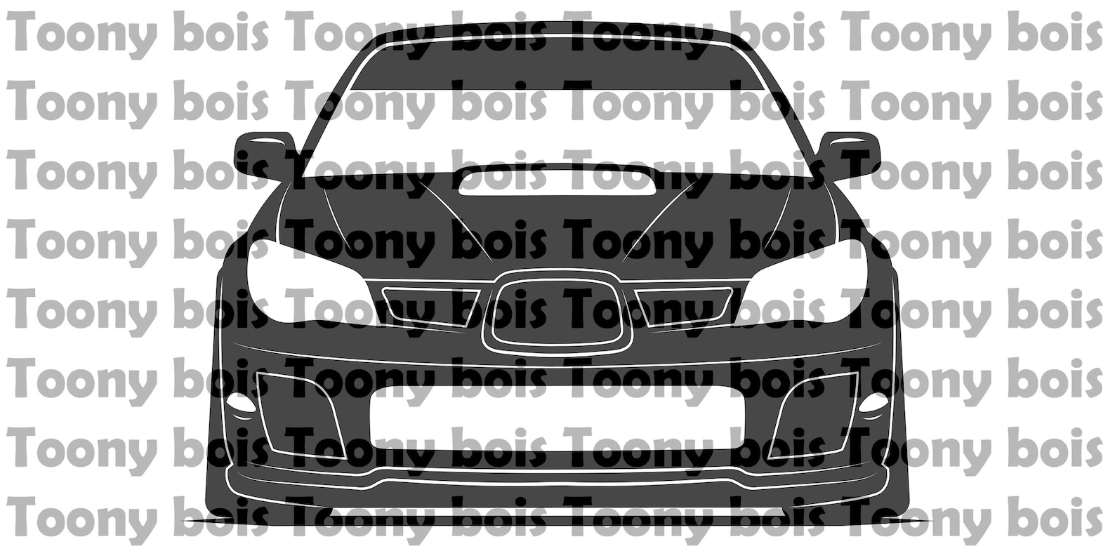 JDM Hawk Eye SVG - Subaru Wrx Sti Race Car Design for Vinyl Cutting ...