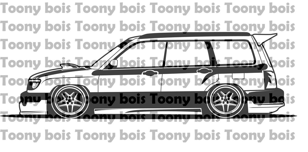 JDM Subie SVG - Subaru GT Forester Race Car Design for Vinyl Cutting ...