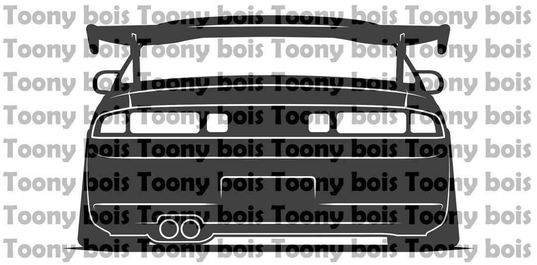 JDM 200sx SVG File - Nissan Silvia S14 Design for Vinyl Cutting Decals ...