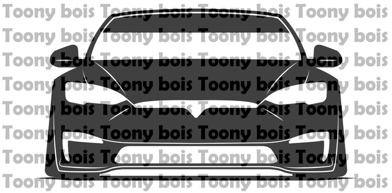 Tesla Model S SVG for Vinyl Cutting Stickers Decals - Etsy