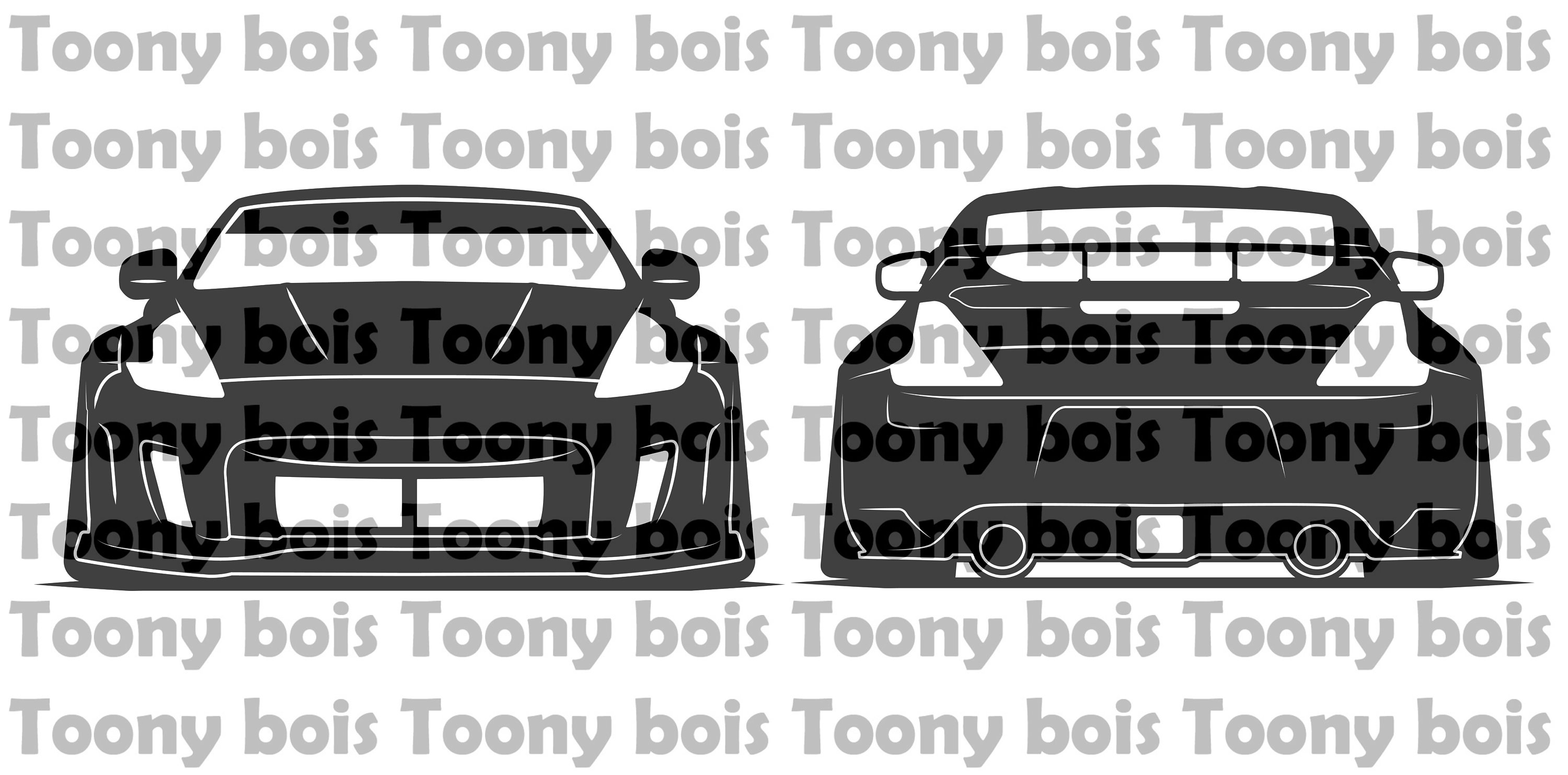 JDM 370z 2 Pack SVG Files - Nissan Fairlady Z Design for Vinyl Cutting ...