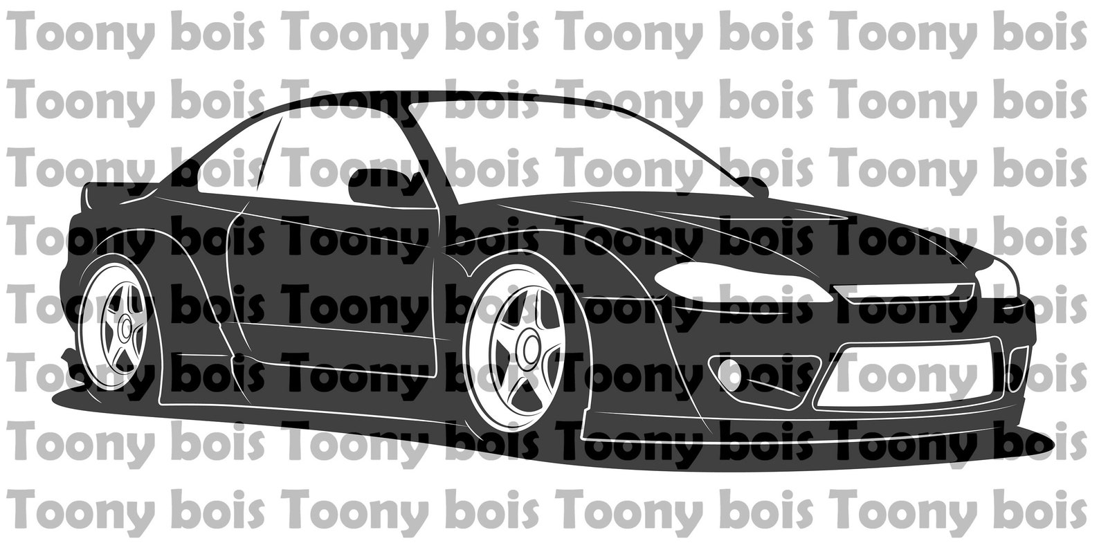 JDM 200sx SVG File - Nissan Silvia S15 Design for Vinyl Cutting Decals ...