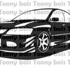 EK Hatch JDM SVG File Honda Civic Design for Vinyl Cutting Decals ...