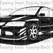 EK Hatch JDM SVG File Honda Civic Design for Vinyl Cutting Decals ...