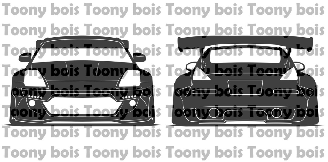 JDM 350z 2 Pack SVG Files - Nissan Fairlady Z Design for Vinyl Cutting ...