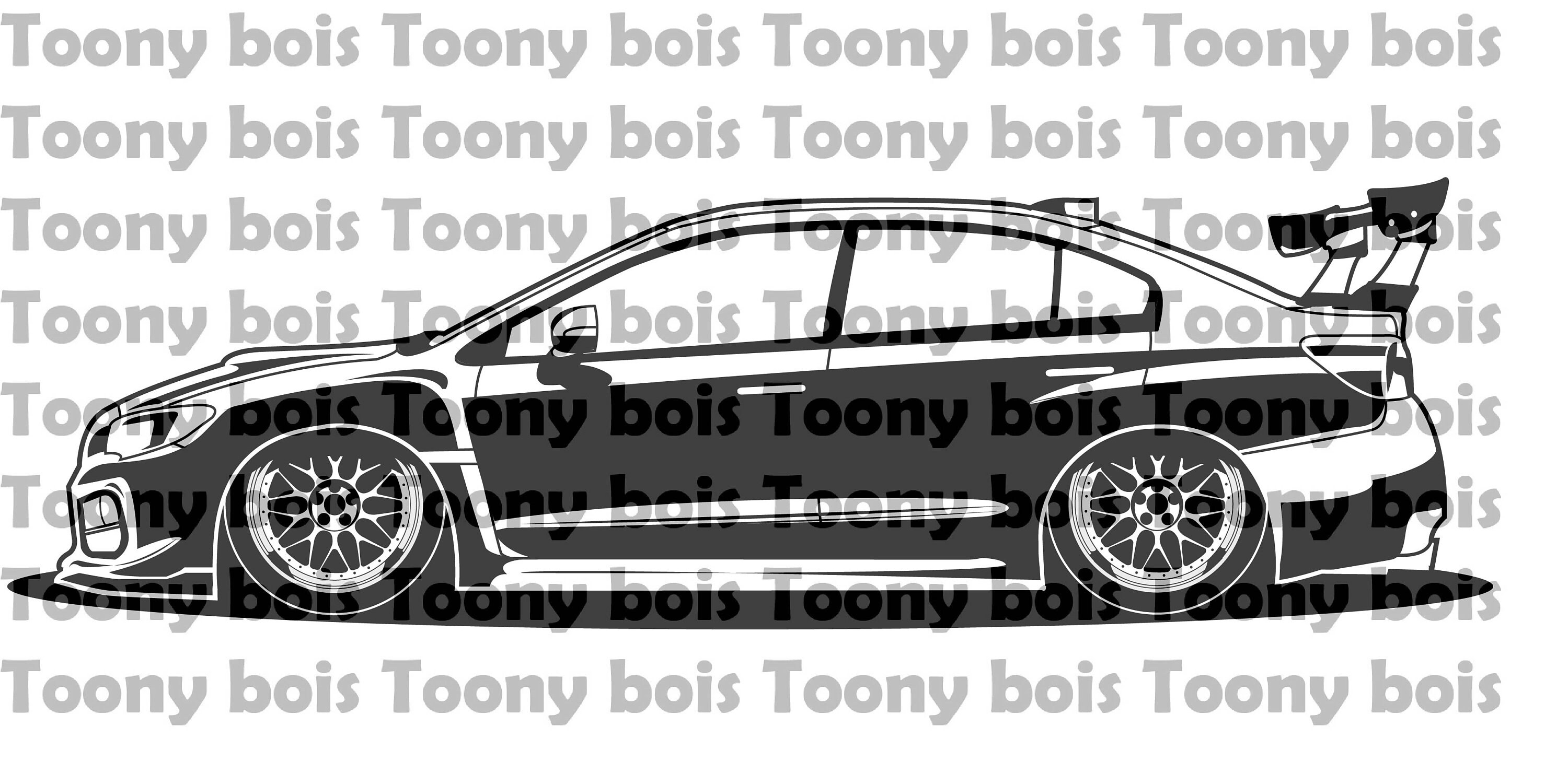 JDM Subie STI SVG - Subaru Wrx Sti Race Car Design for Vinyl Cutting ...