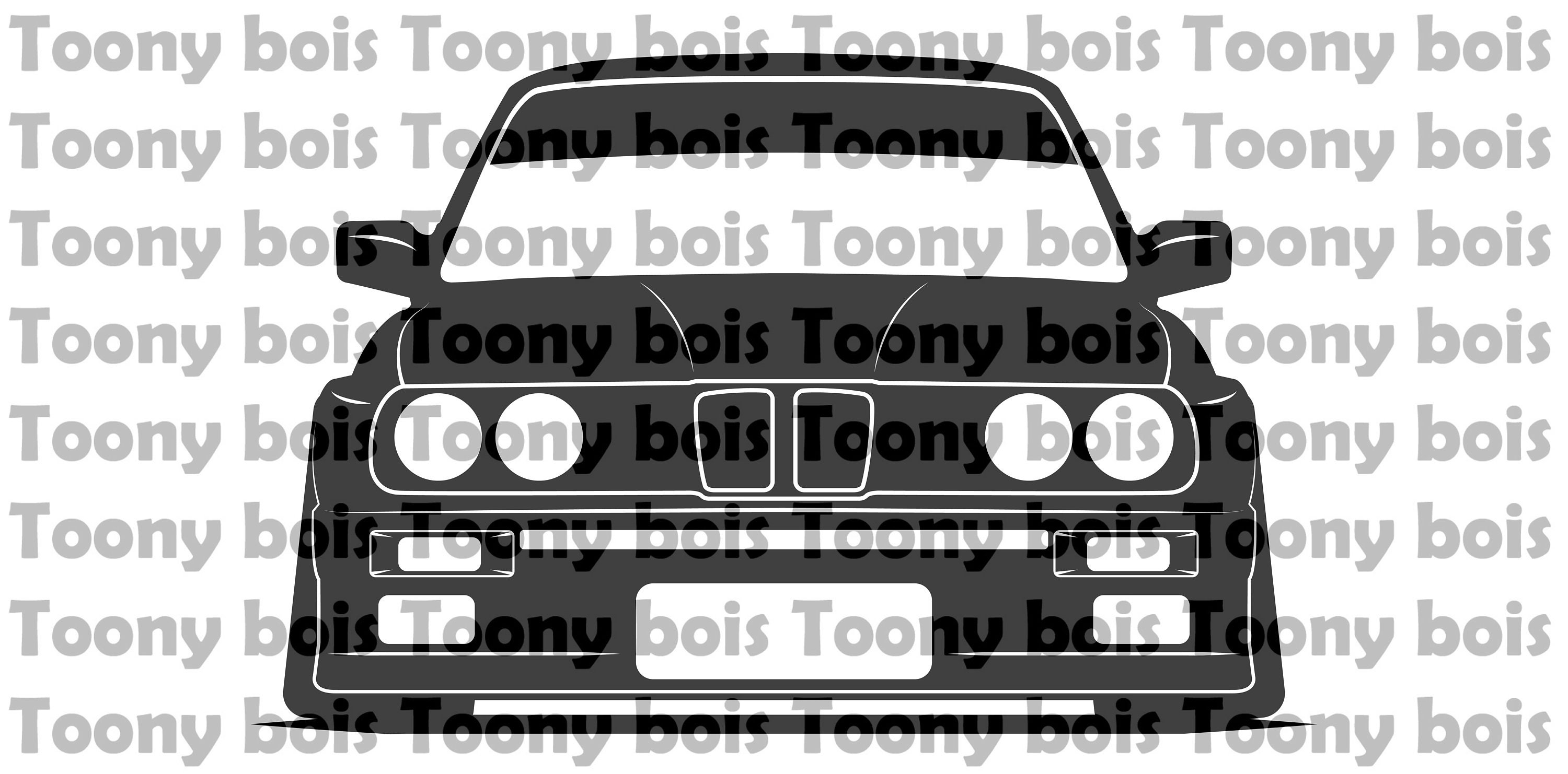 E30 M3 SVG File - BMW E30 M3 Design for Vinyl Cutting Decals, Stickers ...