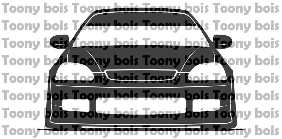 JDM EK Hatch SVG File - Honda Civic Design for Vinyl Cutting Decals ...