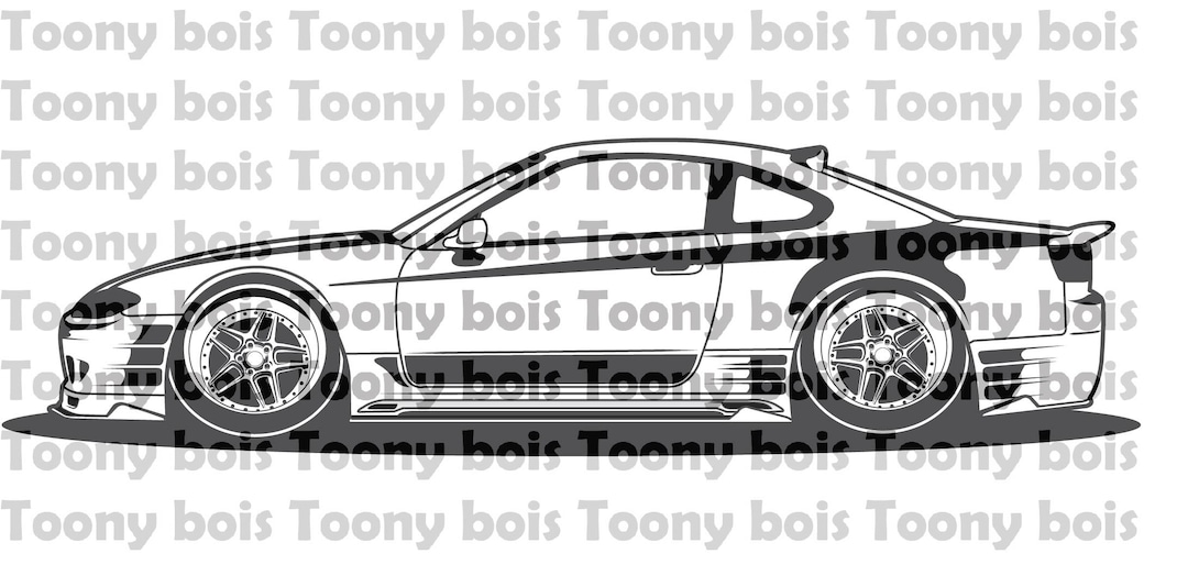 JDM 200sx SVG File Nissan Silvia S15 Design for Vinyl - Etsy