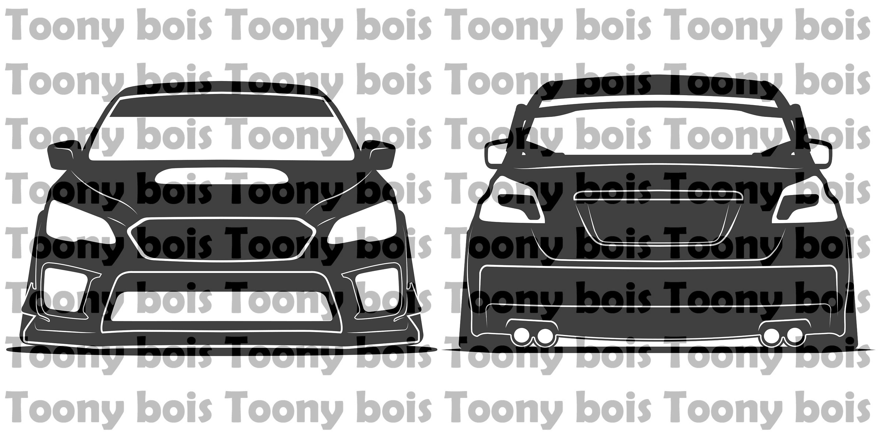 JDM Subie STI 2 Pack Svg's - Subaru Wrx Sti Car Design for Vinyl ...