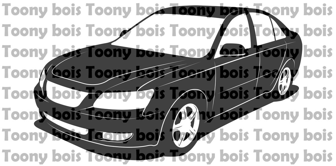 2007 Sonata SVG File Hyundai Sedan Design for Vinyl Cutting Decals ...