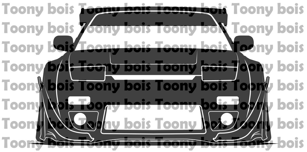JDM 240SX SVG File - Stanced Nissan Silvia S13 Hatch Design for Vinyl ...
