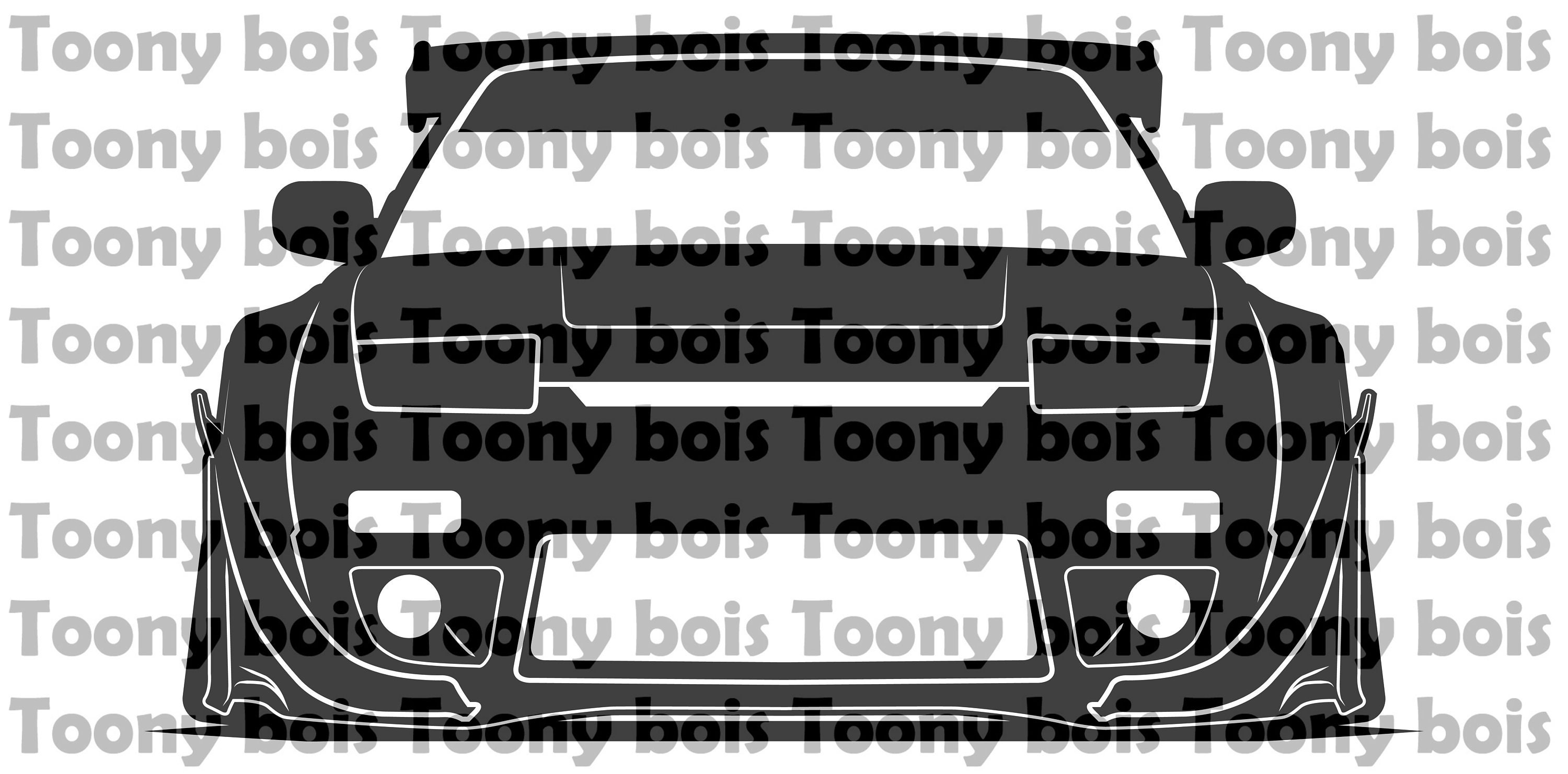 JDM 240SX SVG File - Stanced Nissan Silvia S13 Hatch Design for Vinyl ...