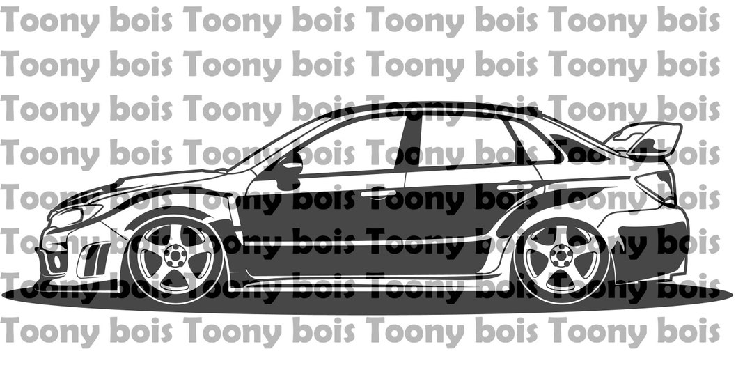 JDM Subie STI SVG - Subaru Wrx Sti Race Car Design for Vinyl Cutting ...