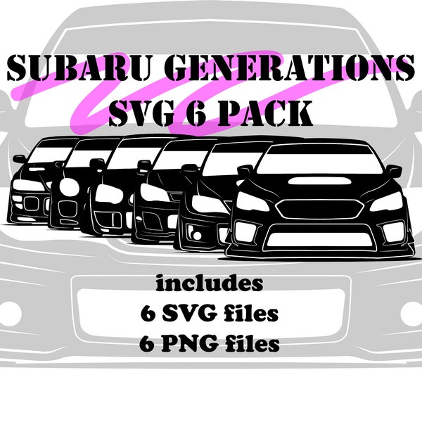 JDM Subie STI SVG Subaru Wrx Sti Race Car Design for Vinyl Cutting ...