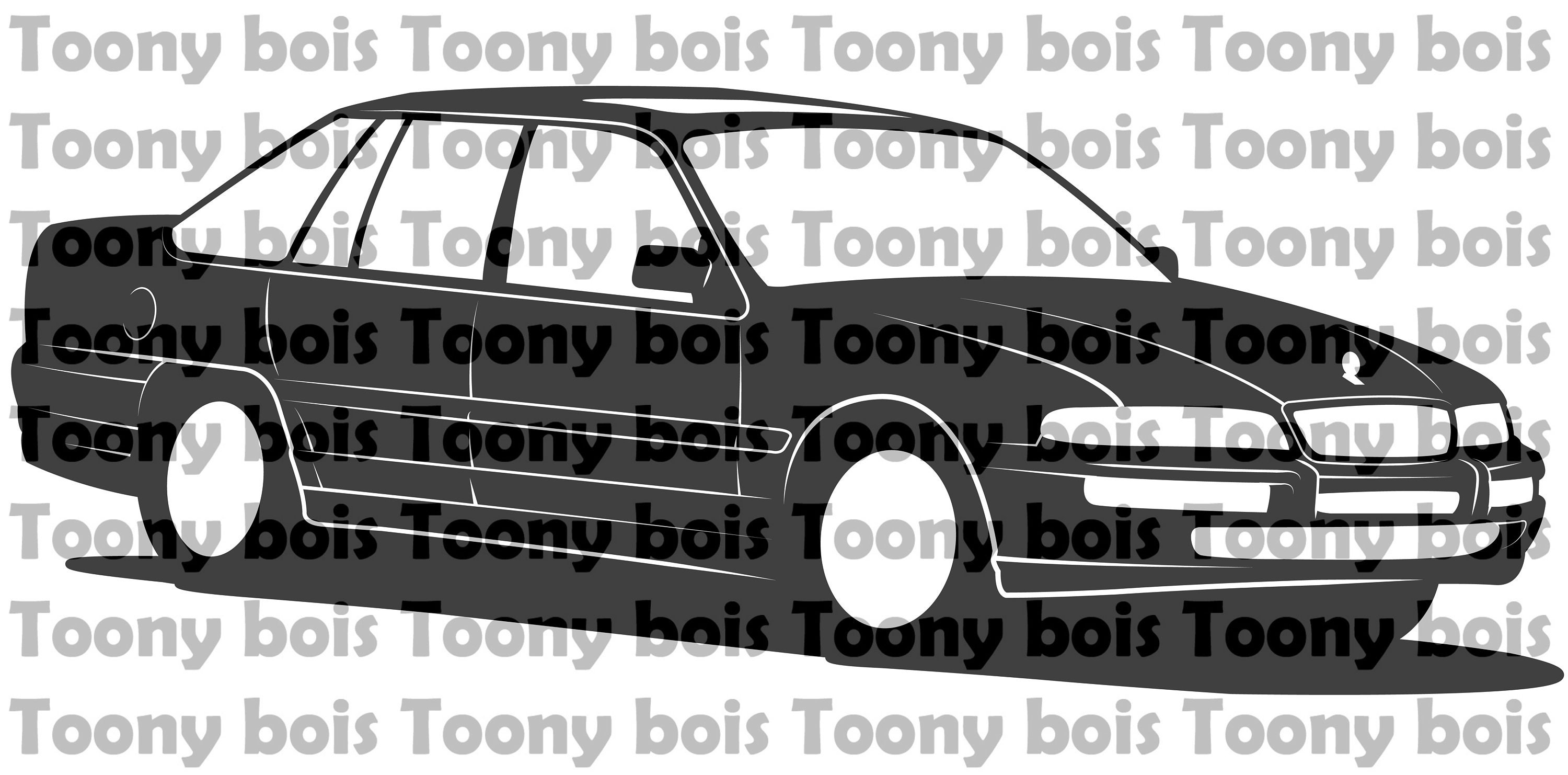 1998 VS Holden Caprice SVG for Vinyl Cutting - Stickers, Decals, T ...