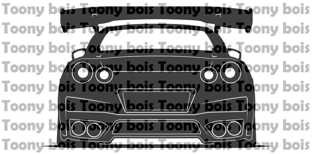 JDM GTR SVG File - Stanced Nissan R35 Design for Vinyl Cutting Decals ...