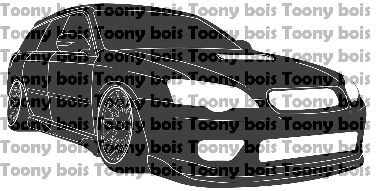 JDM Subie SVG - GT Liberty / Legacy Race Car Design for Vinyl Cutting ...