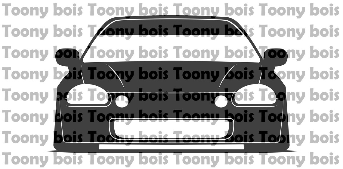 JDM Del Sol SVG File - Honda CRX Design for Vinyl Cutting Decals ...