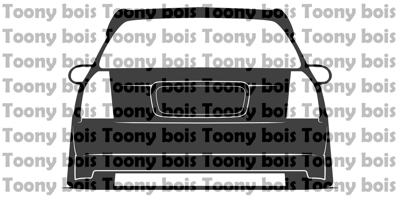 JDM EK Hatch SVG File - Honda Civic Design for Vinyl Cutting Decals ...