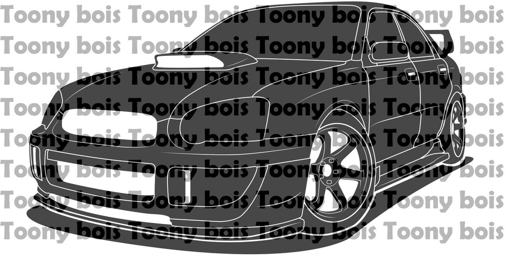JDM Subie SVG - Blob Eye WRX Race Car Design for Vinyl Cutting Decals ...