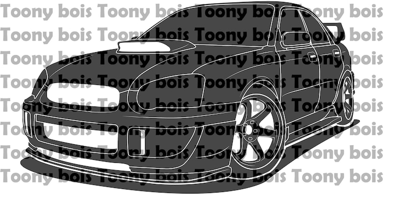 JDM Subie SVG - Blob Eye WRX Race Car Design for Vinyl Cutting Decals ...