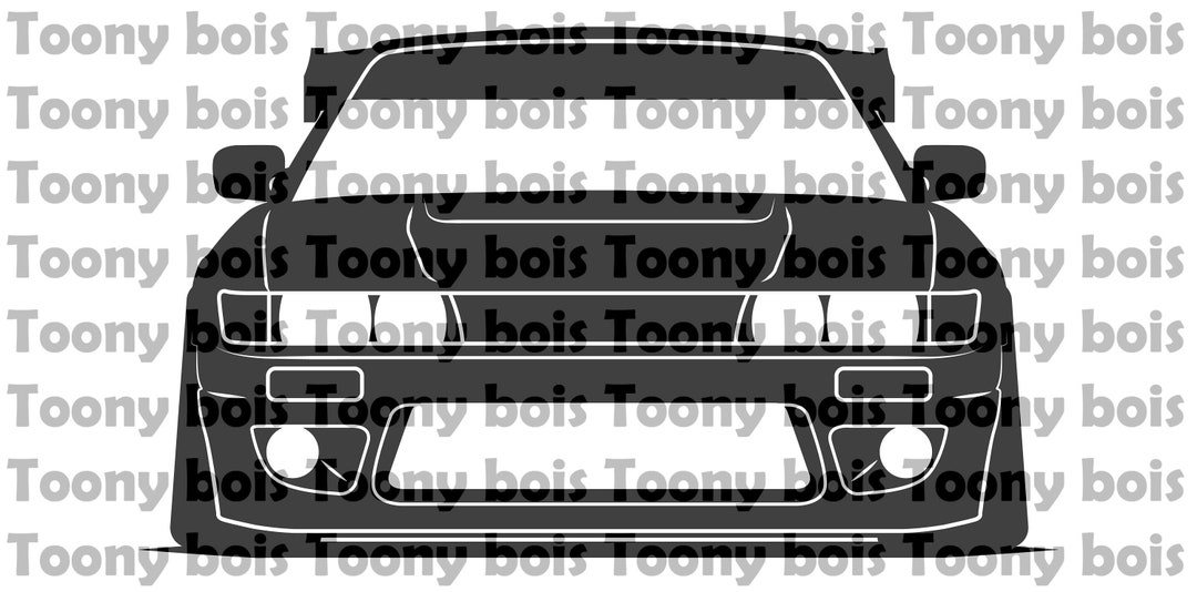 JDM S13 SVG File - Stanced Nissan Silvia 180sx Design for Vinyl Cutting ...