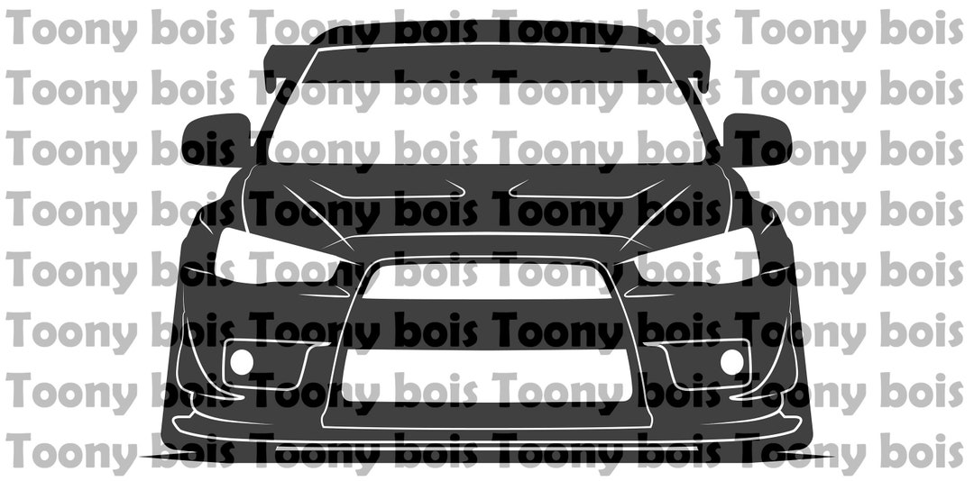 Jdm Evo X SVG File - Mitsubishi Lancer Evolution Design for Vinyl ...