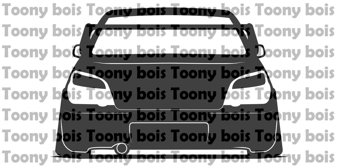 JDM Subie SVG - Stanced Blob Eye WRX Race Car Design for Vinyl Cutting ...