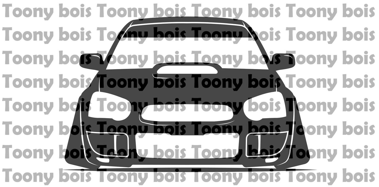 JDM Subie SVG - Stanced Blob Eye WRX Race Car Design for Vinyl Cutting ...