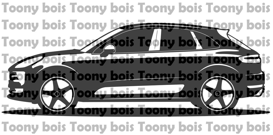 2019 Porche Macan SVG for Vinyl Cutting - Stickers, Decals, T-shirt ...