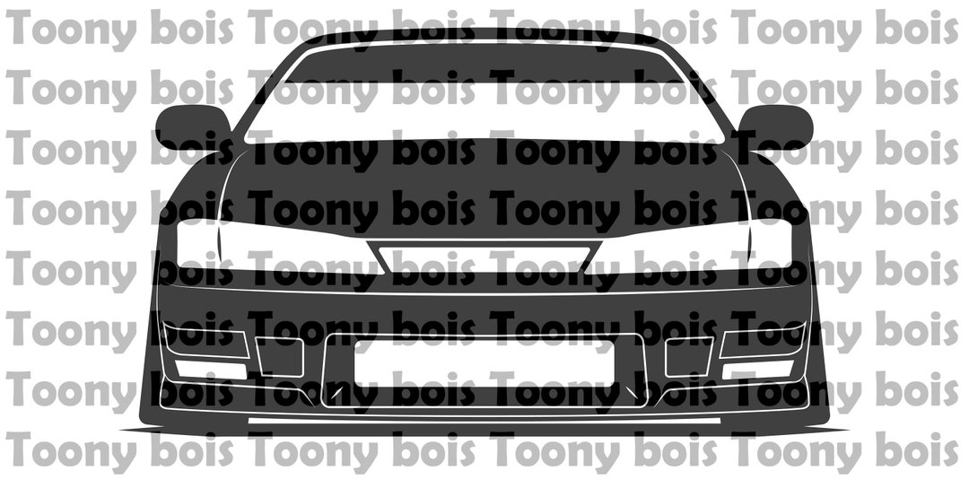 JDM 200sx SVG File - Nissan Silvia S14 Design for Vinyl Cutting Decals ...
