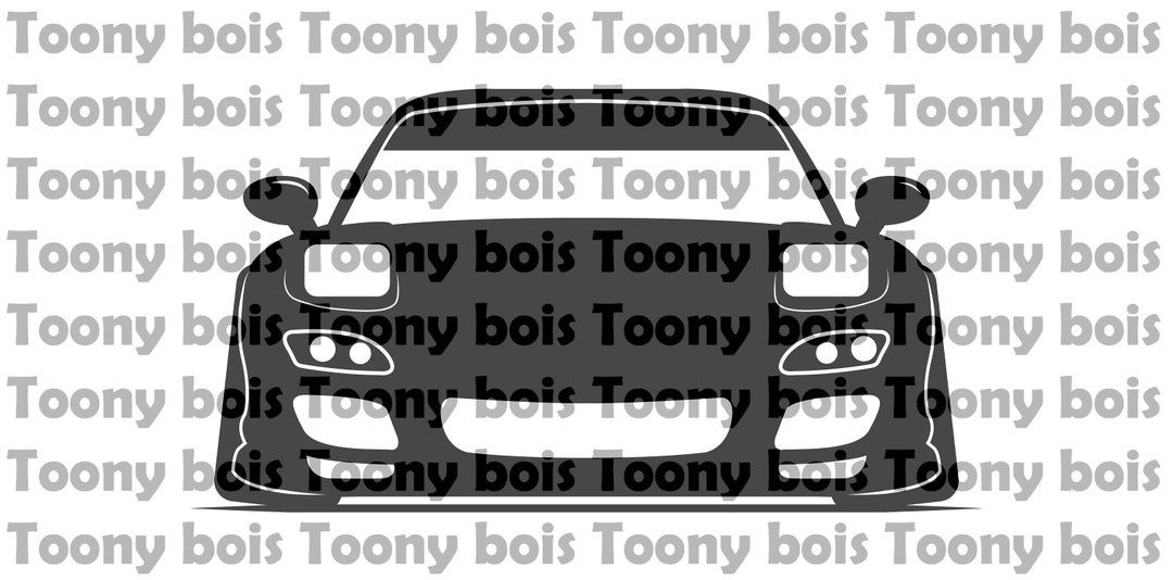 JDM FD RX7 SVG - Stanced Mazda Rx7 Race Car Design for Vinyl Cutting ...