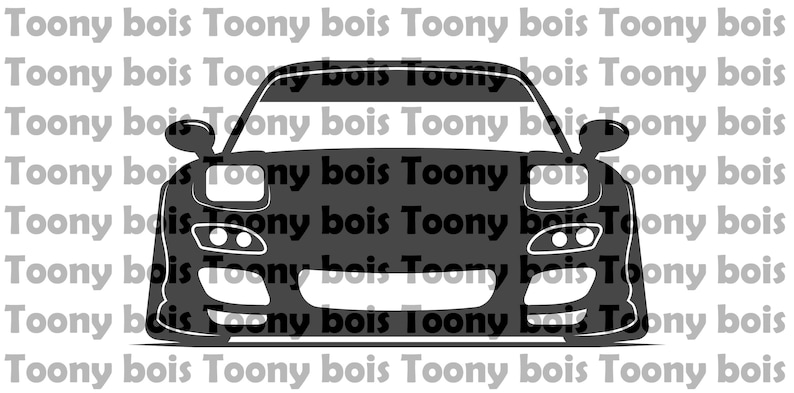 JDM FD RX7 SVG - Stanced Mazda Rx7 Race Car Design for Vinyl Cutting ...