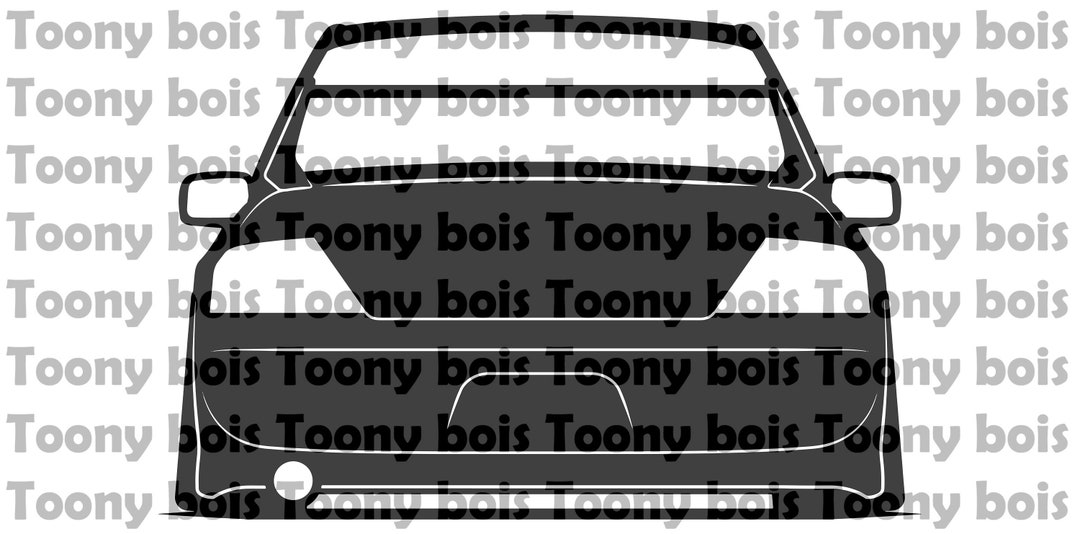 Jdm Evo 8 SVG File Mitsubishi Lancer Evolution Design for Vinyl Cutting ...