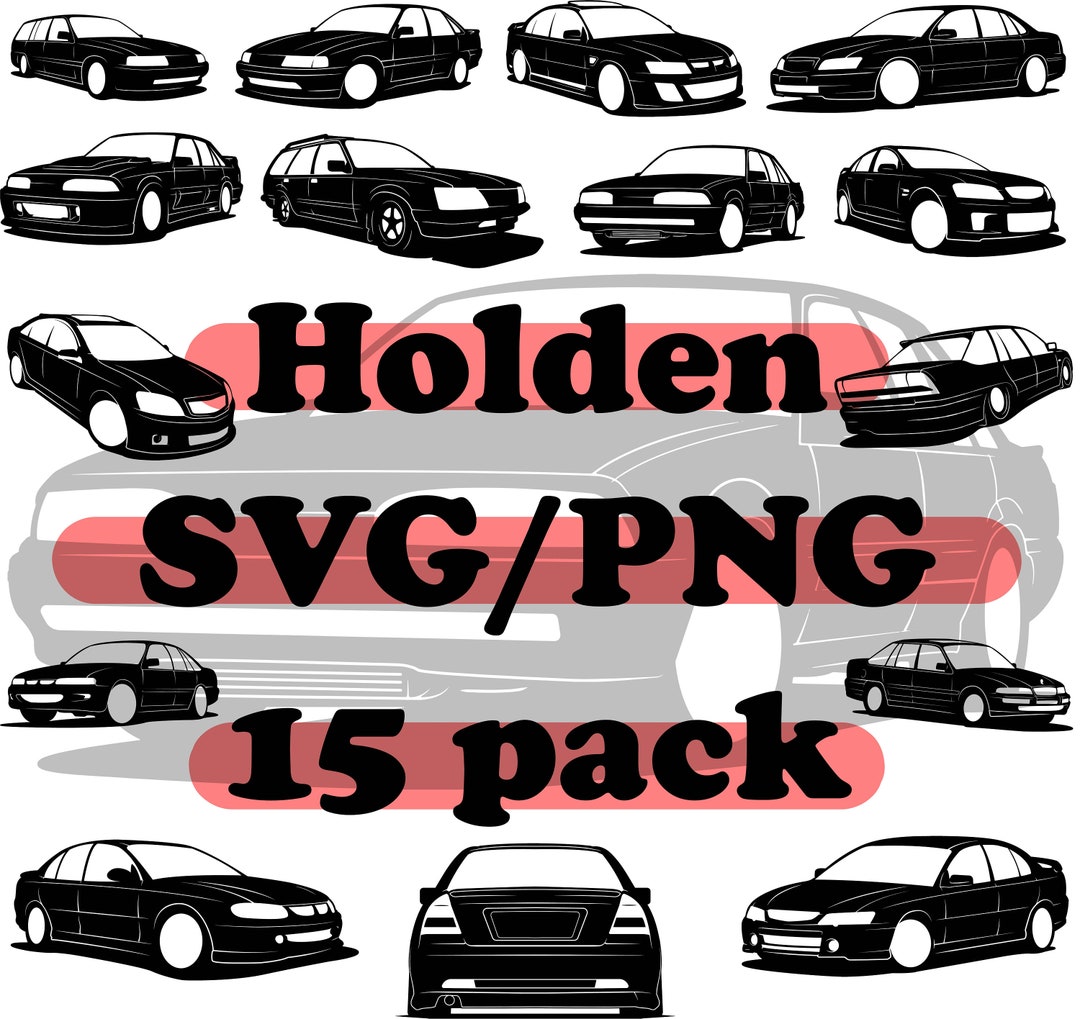 Holden/hsv SVG 15 Pack - Commodore Designs for Vinyl Cutting Decals ...