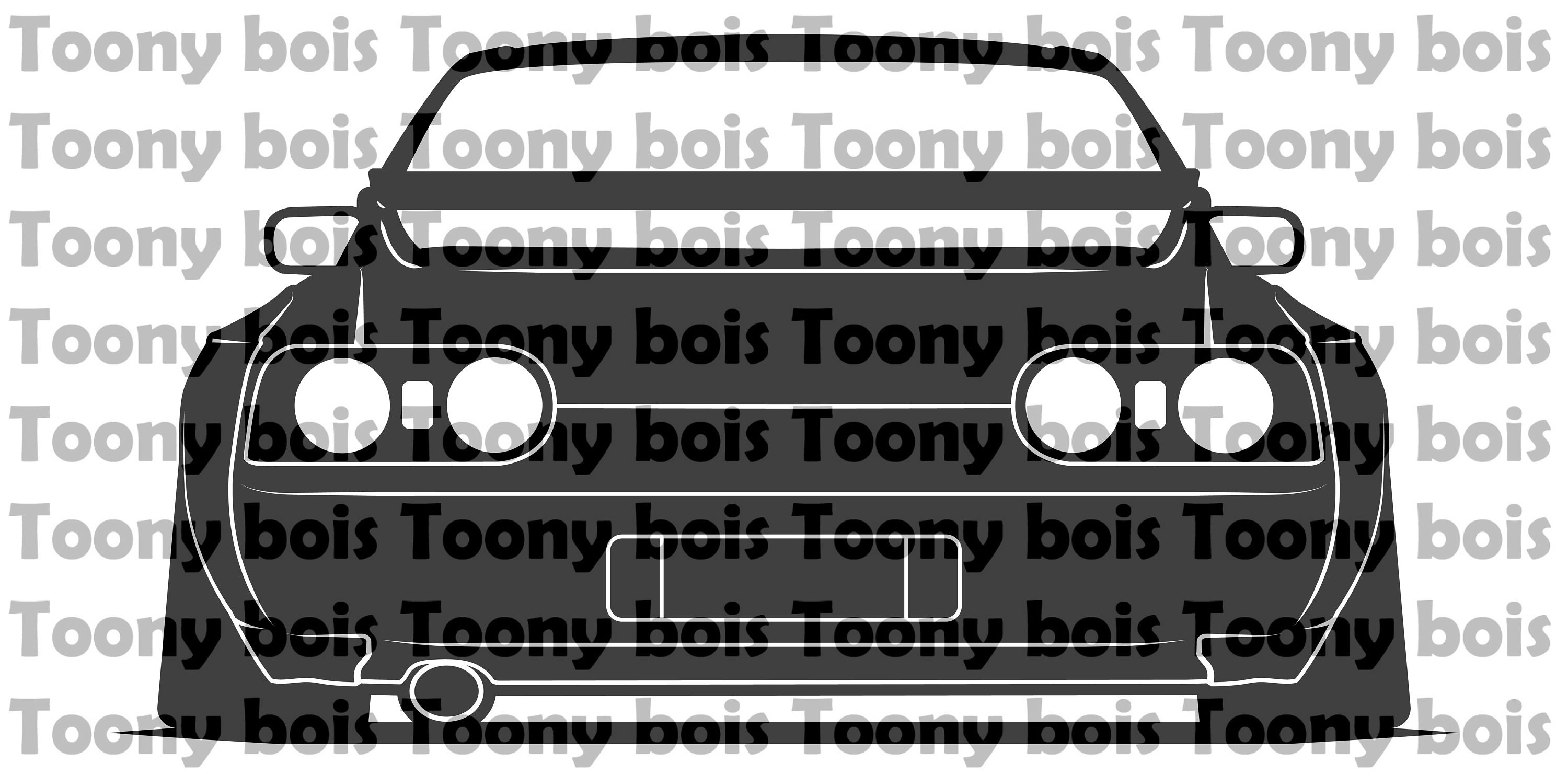 JDM GTR SVG File - Stanced Nissan R32 Design for Vinyl Cutting Decals ...