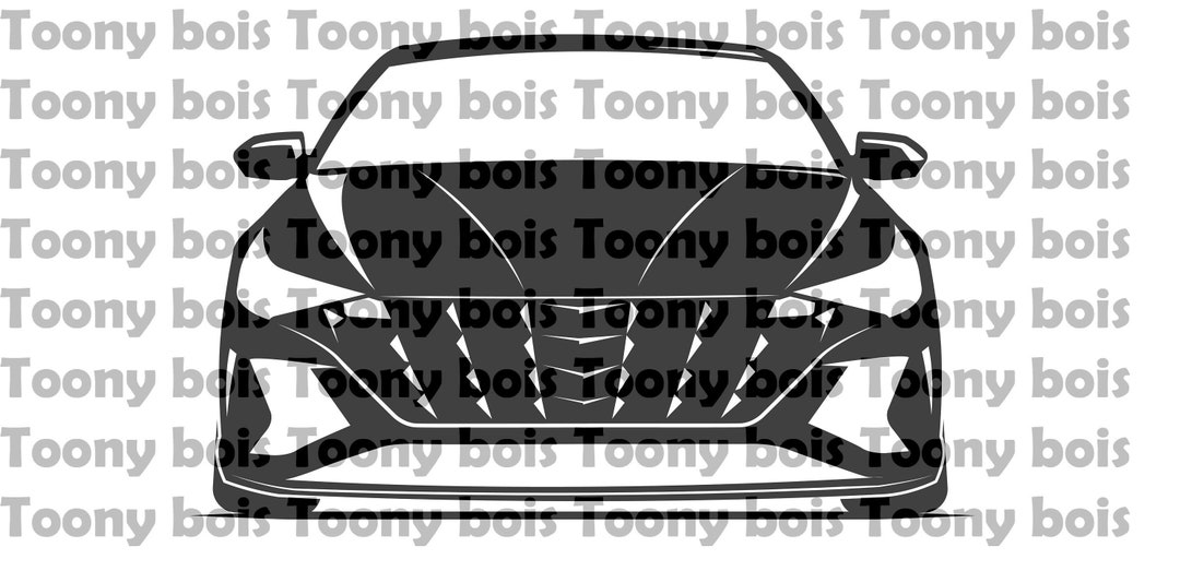 I30n SVG File - 2022 Hyundai I30 N Front Design for Vinyl Cutting ...