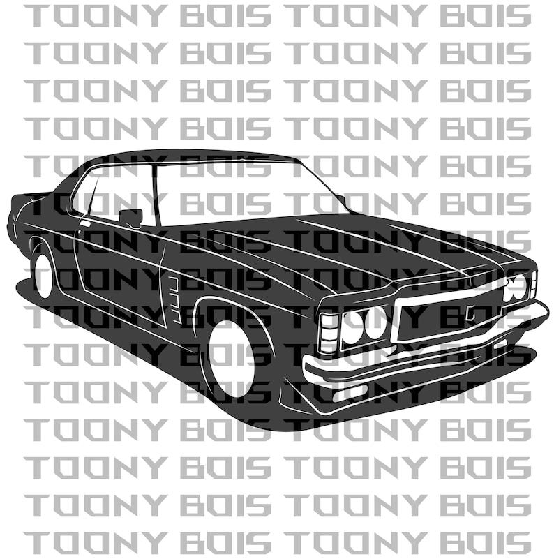 Hx Le Coupe SVG File - 1976 Holden Monaro Design for Vinyl Cutting ...