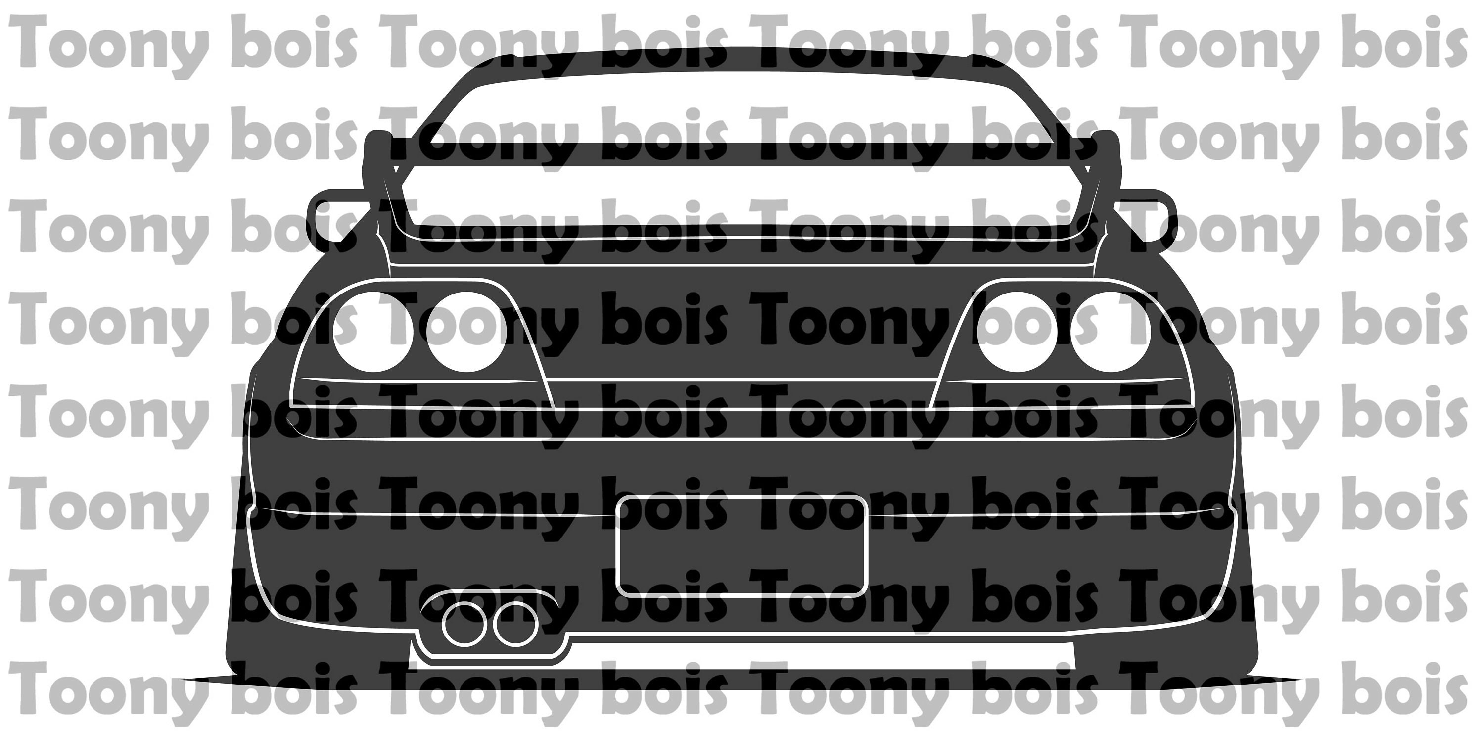 JDM GTR SVG File - Stanced Nissan R34 Skyline Design for Vinyl Cutting ...