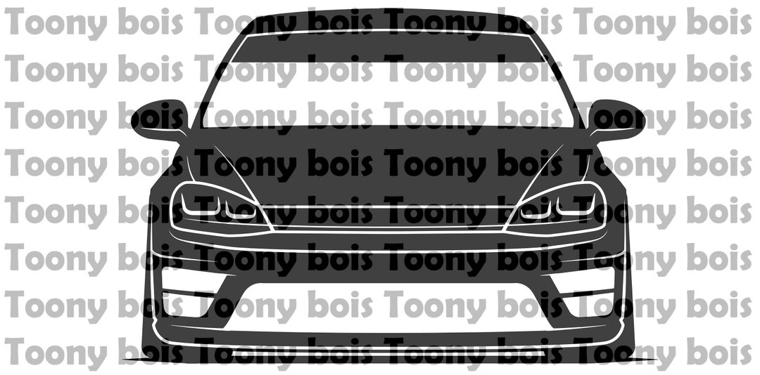 VW Golf R SVG File - 2015 Volkswagen Design for Vinyl Cutting Decals ...